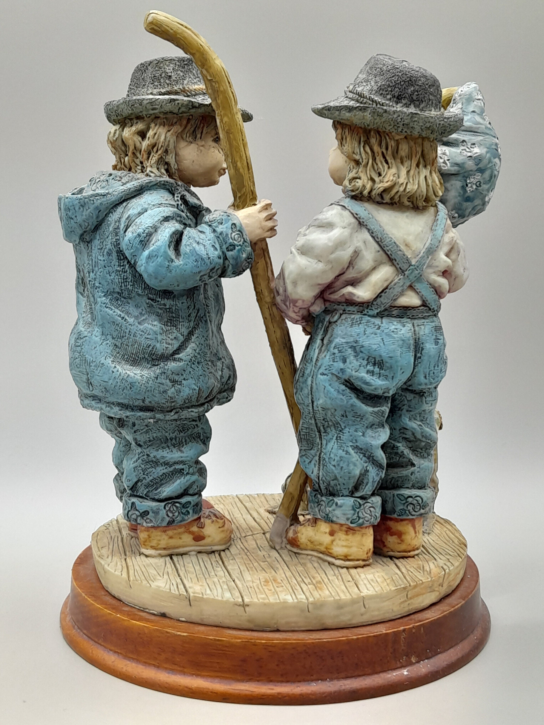 Vintage Marlo Collection Two Girls Figurine runaway's - Etsy