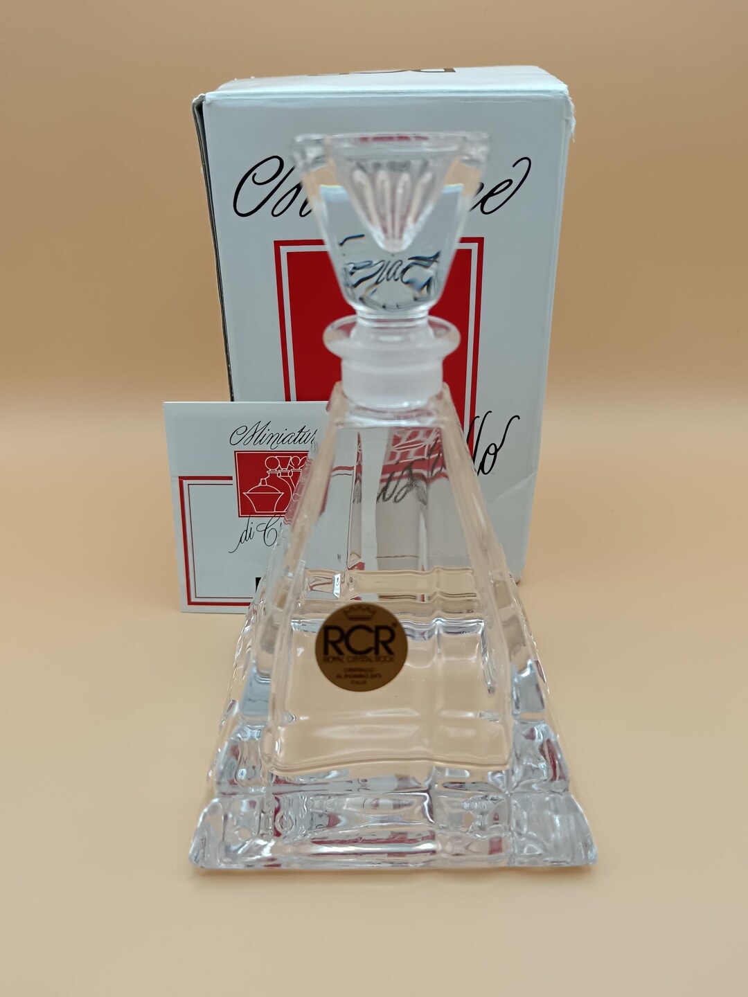 RCR Royal Crystal Rock Perfume Bottle 503868 Italy 13cm Tall - Etsy