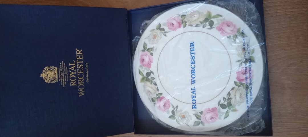 Royal Worcester Cake Serving Stand Plate Royal Garden Elgar - Etsy