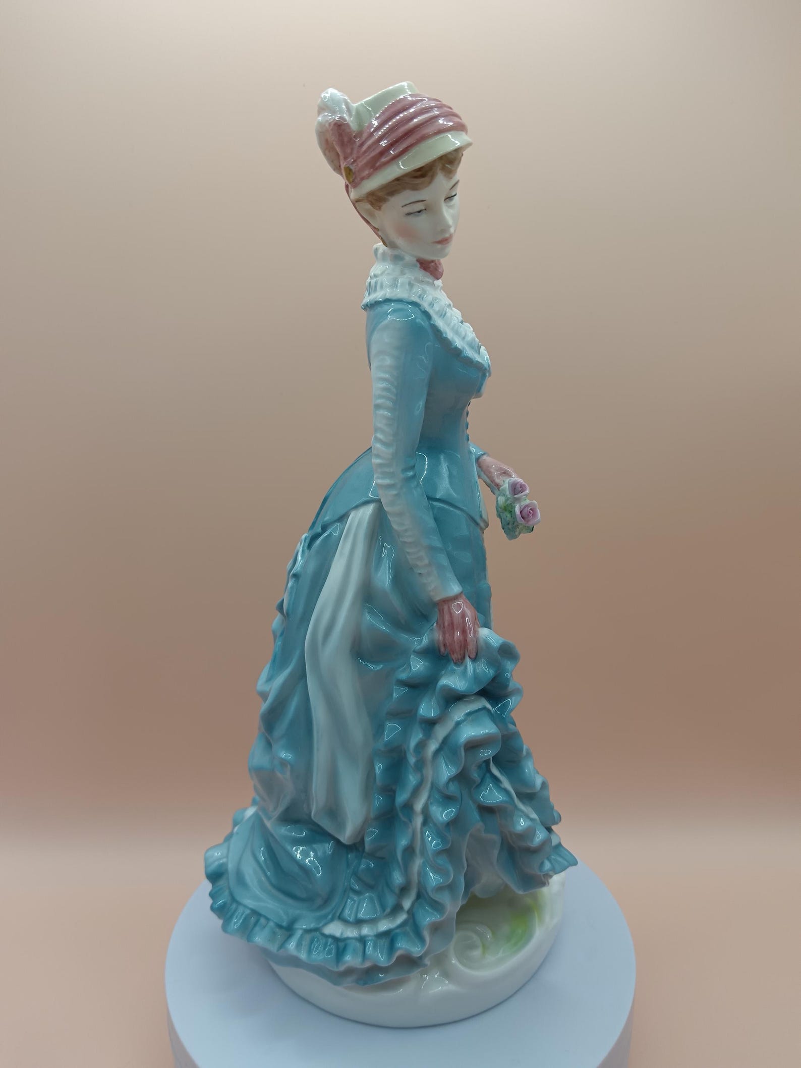 Royal Worcester Figurine Walking Out Dresses 1878 the Bustle 24cm Tall ...