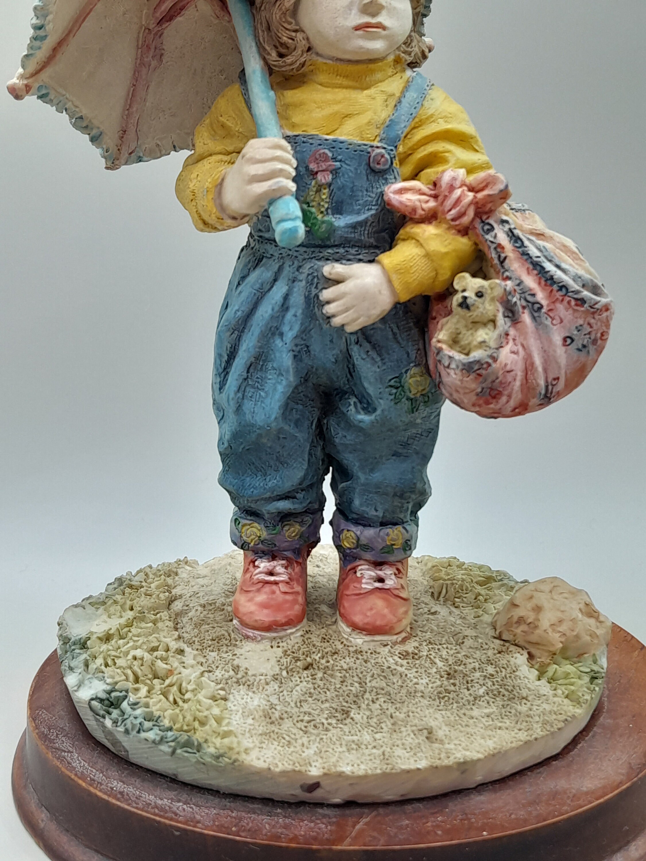 Vintage Marlo Collection Girl Under Umbrella Figurine19cm - Etsy