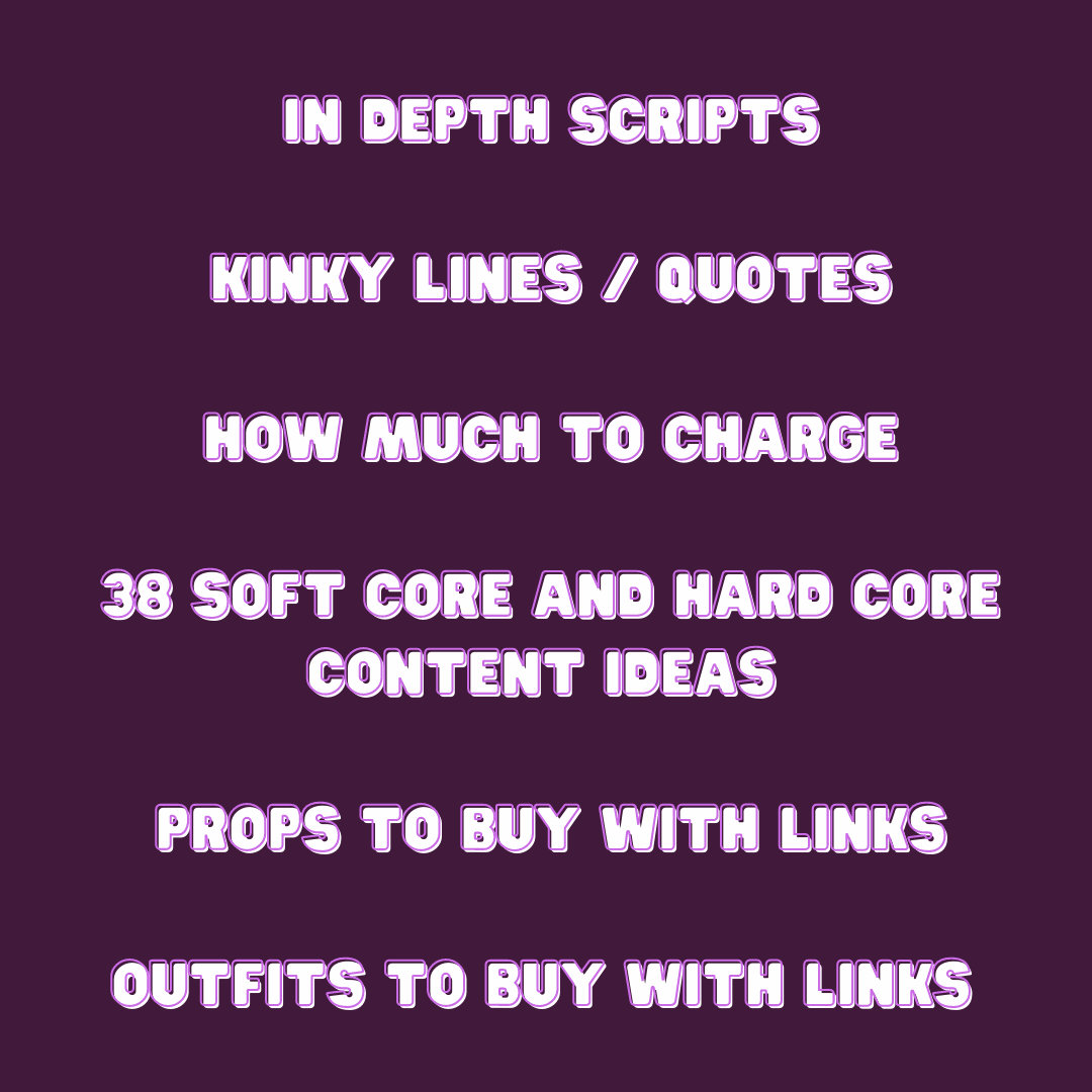 Only Fans ANAL FETISH Sexting and PPV Guide: Scripts, Quotes, Content ...