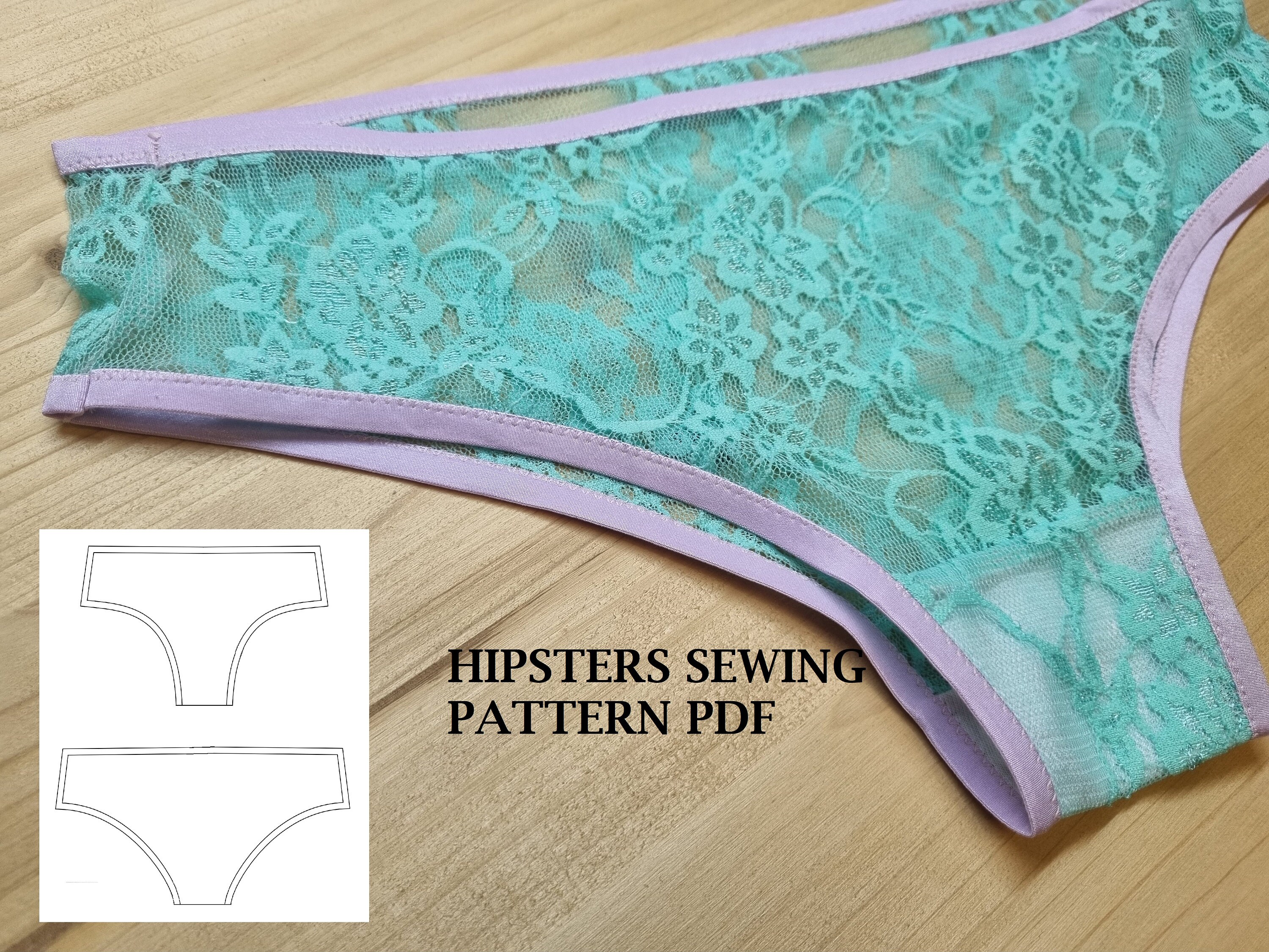 Panties Pattern, Basic Hipsters Pattern, PDF + Video, S / M / L - Etsy