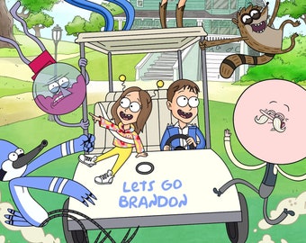 Couple Portrait Regular Show - Etsy