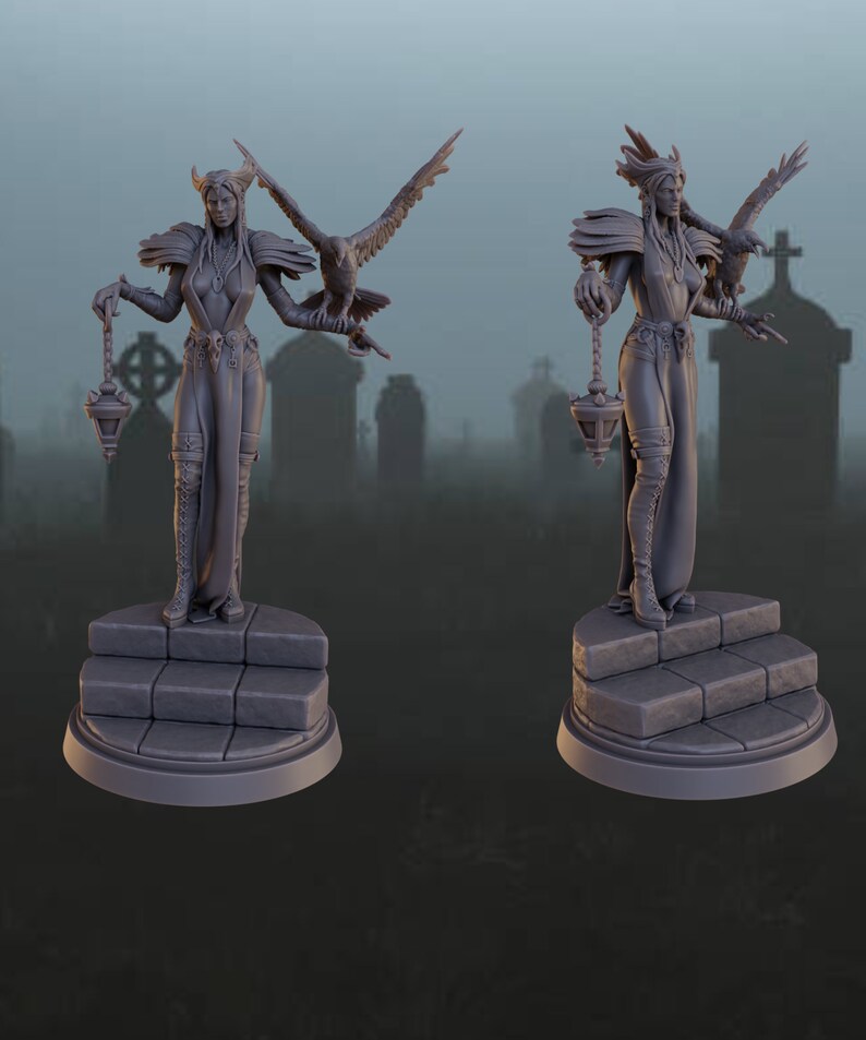 NPC/ Boss Raven Queen Dnd Miniature 32mm Scale - Etsy
