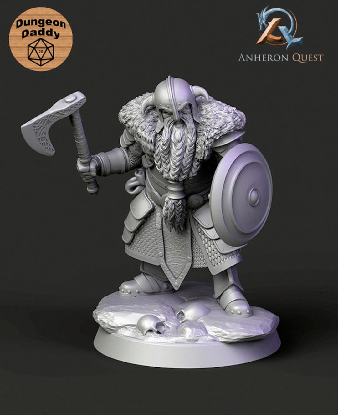 Dwarf Royal Guard Kawano Dnd Miniature 32mm Scale - Etsy