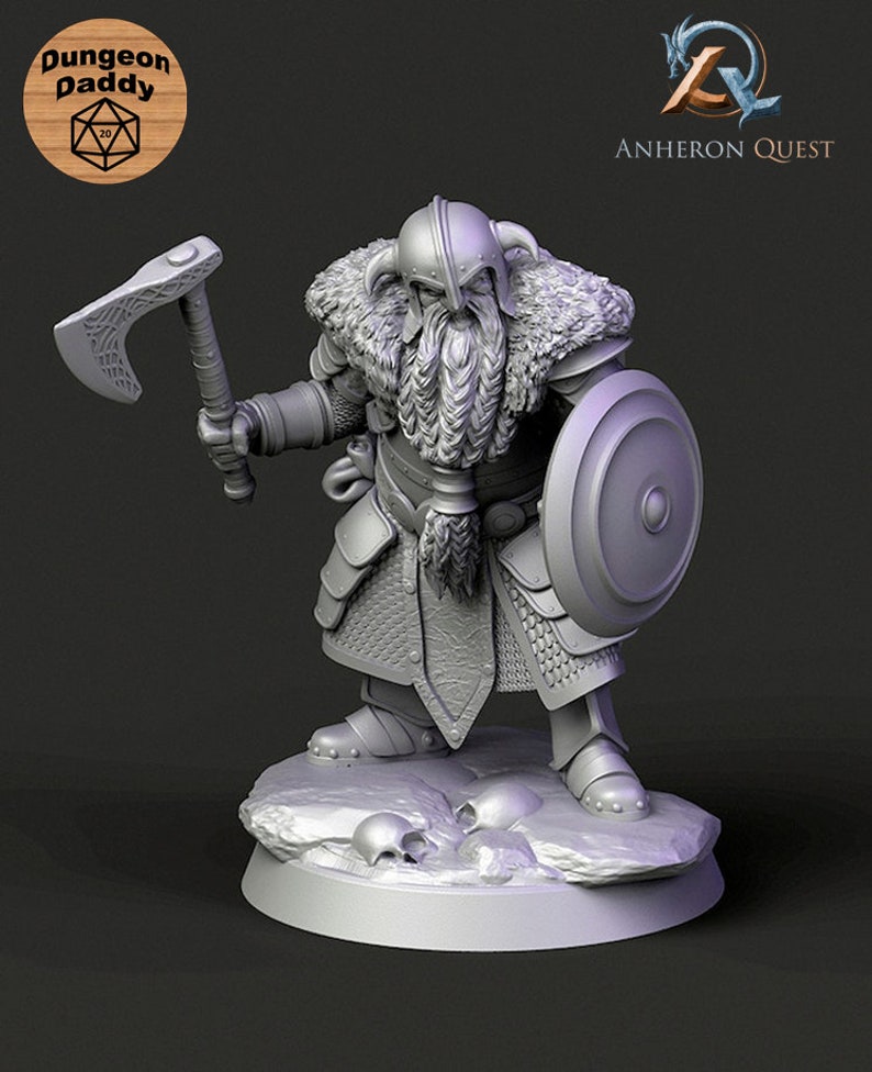 Dwarf Royal Guard Kawano Dnd Miniature 32mm Scale - Etsy