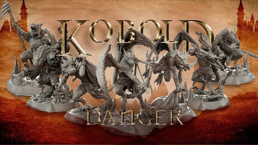 Dnd Kobold Miniatures Creatures Kolbold RPG Miniatures 32mm - Etsy Canada