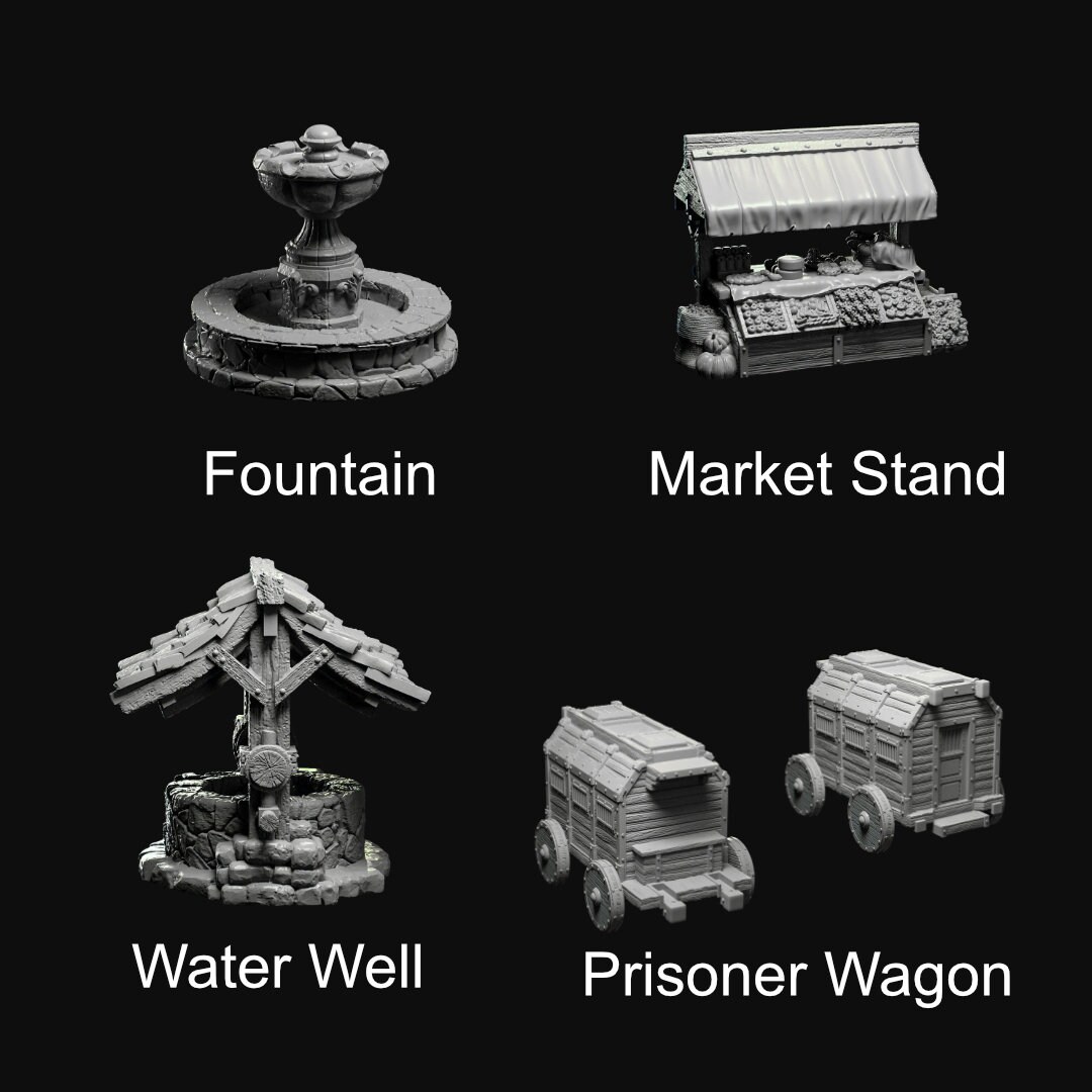 Mimic Tavern Town Props Terrain Dnd Miniature Props - Etsy