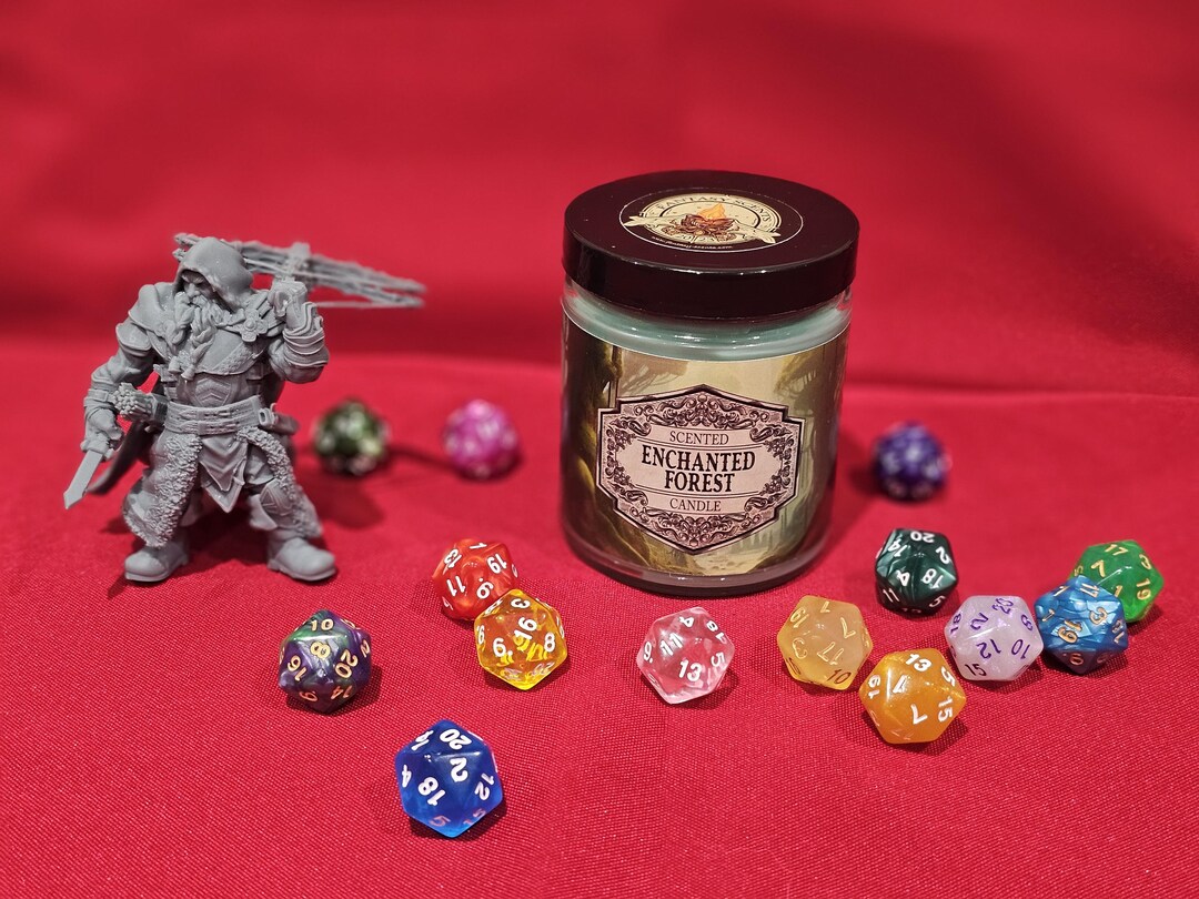 Enchanted Forest Scented Candle With Surprise D20 - Etsy