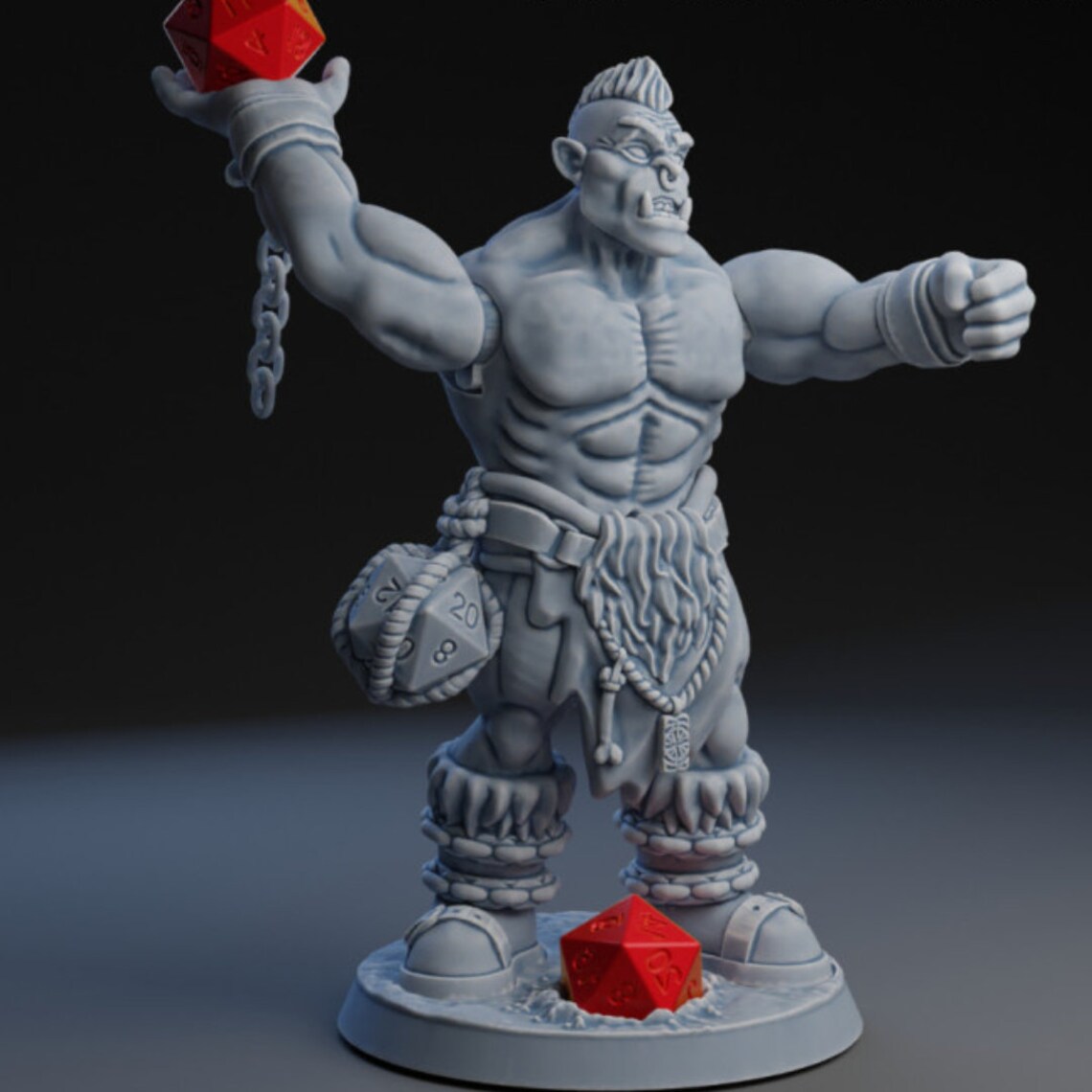 The Ultimate Orc Dice Thrower Paintable - Etsy