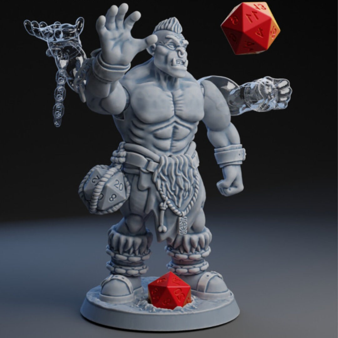 The Ultimate Orc Dice Thrower Paintable - Etsy