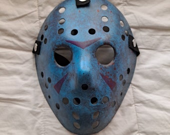 NES Jason Voorhees Mask Blood Splatter - Etsy