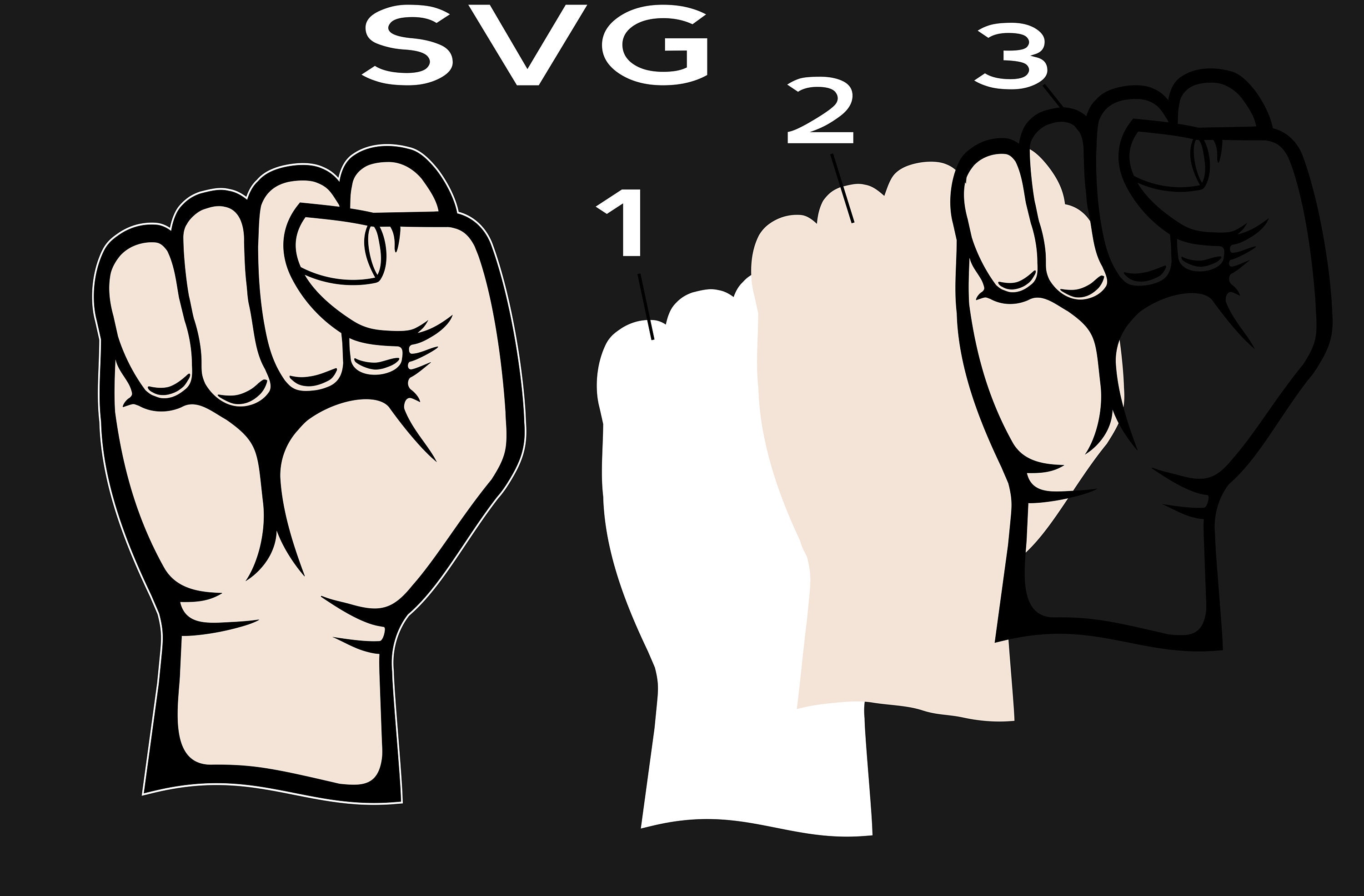 Fist Hand Symbol Digital PNG SVG - Etsy