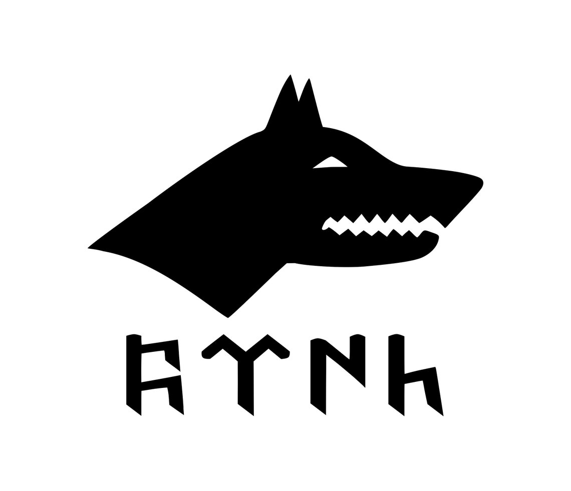 Göktürk Wolf With Tengri Font as PNG and SVG - Etsy
