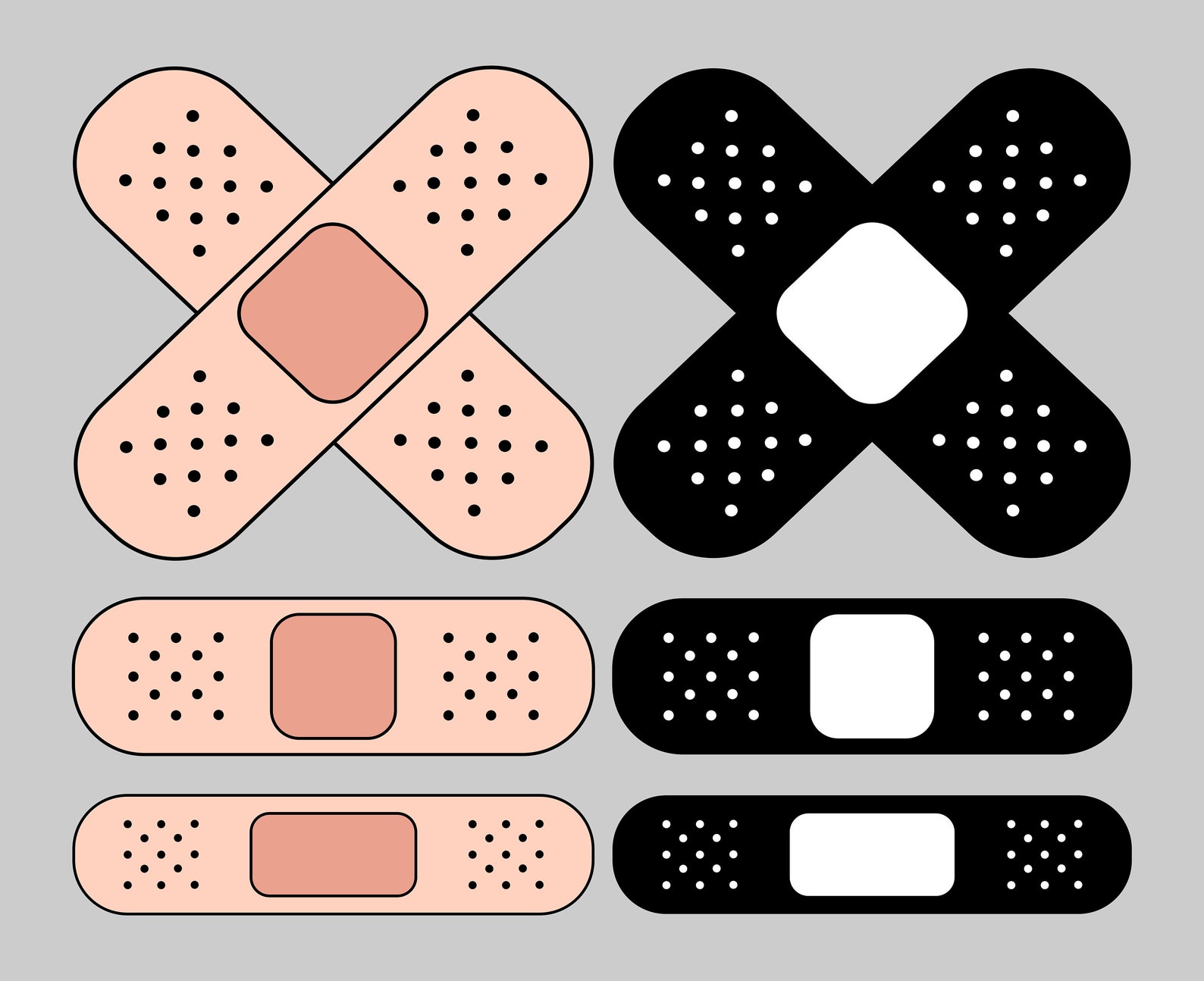 Bandage Plaster Symbol as SVG and PNG - Etsy