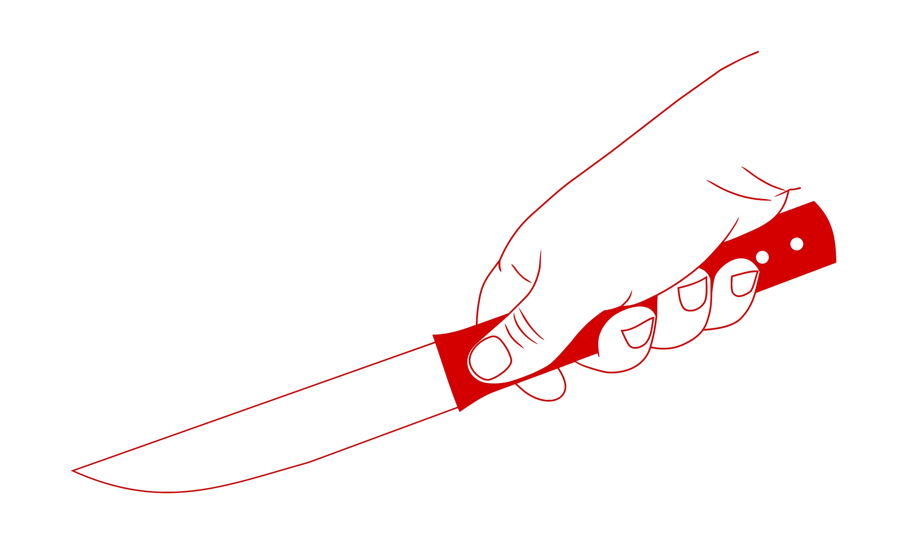 Hand With Knife Digital PNG SVG - Etsy