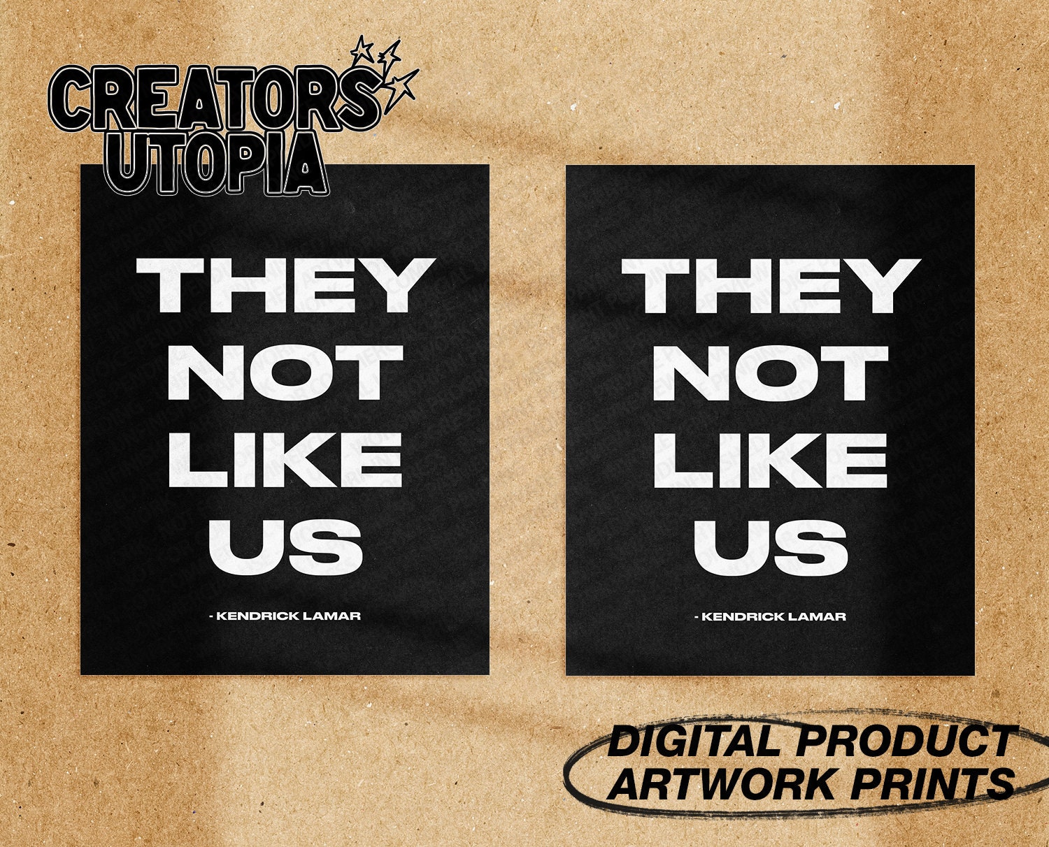 Kendrick Lamar Art Print, the Not Like Us Wall Art, Kendrick Vs Drake ...