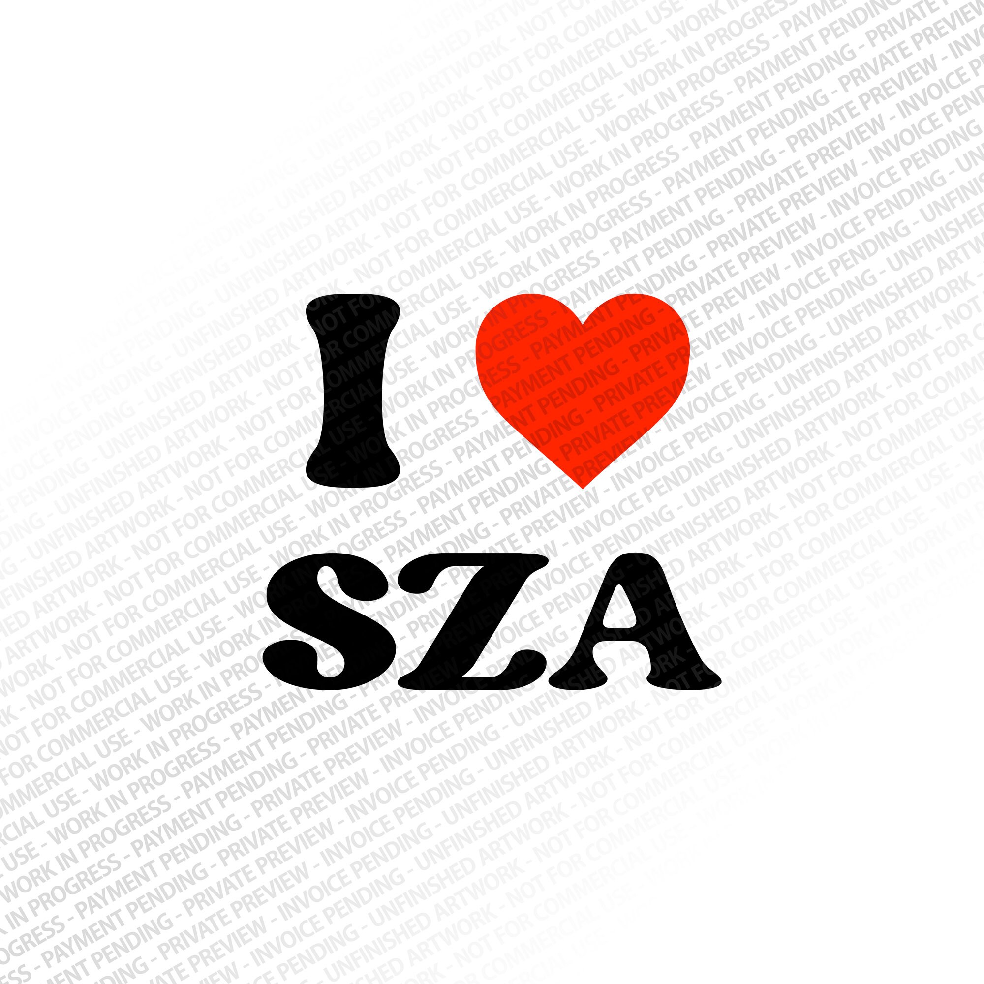 I Love SZA Kill Bill SVG, Cutting File, Png Eps Digital Clipart, Great ...