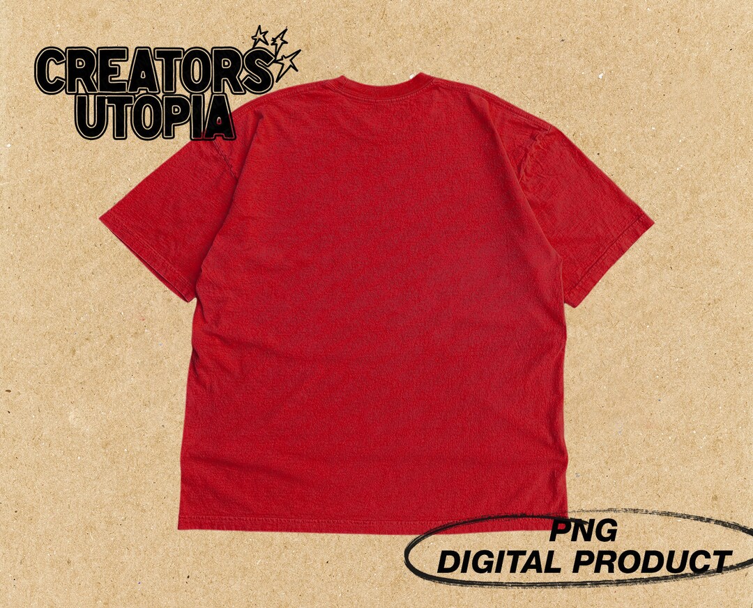 Dark Red Back Shirt, Los Angeles Apparel 1801GD Mockup, Bundle of Tee ...