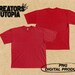 Dark Red Front and Back Shirt, Los Angeles Apparel 1801GD Mockup ...