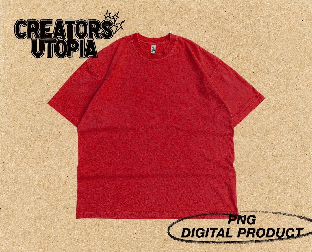 Dark Red Front Shirt, Los Angeles Apparel 1801GD Mockup, Bundle Tee ...