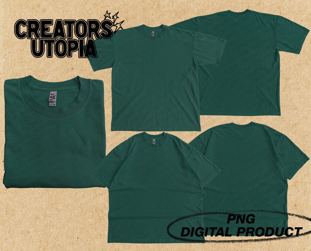 Ivy Green Big Bundle Pack, Los Angeles Apparel 1801GD Mockup, Bundle ...