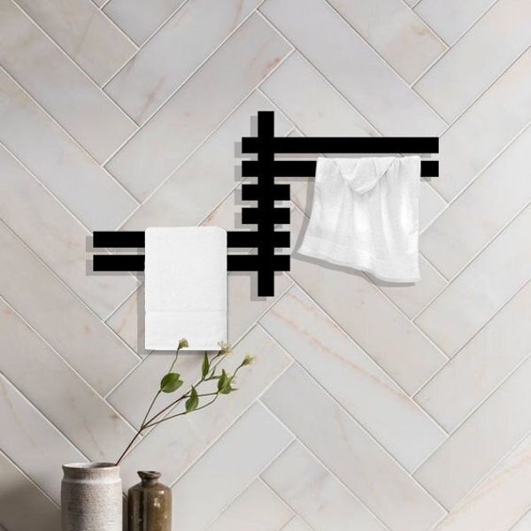 Modern Towel Rack - Etsy