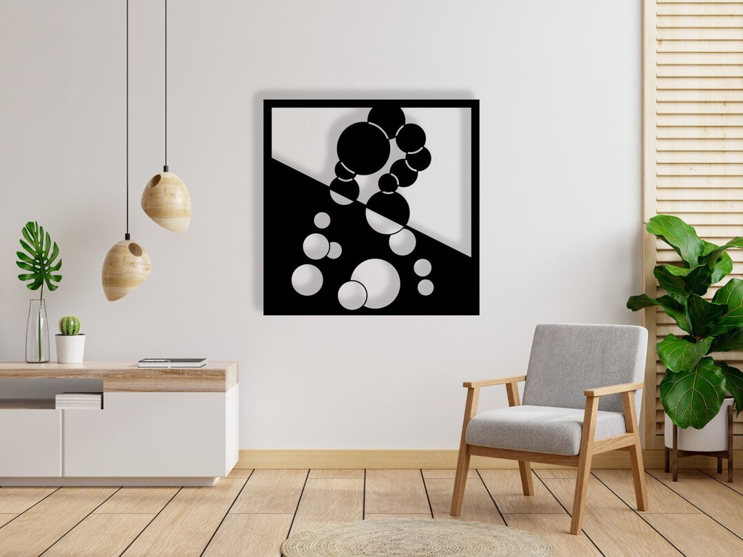 Geometric Metal Art, Large Metal Wall Art, Zen Wall Decor, Yoga Wall ...