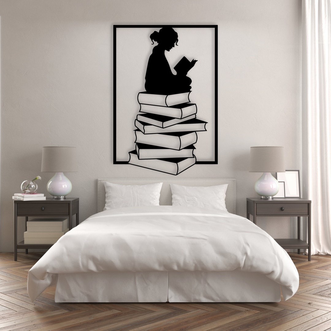 Bookish Decor Abstract Wall Decor Metal Wall Art for Home Gift ...