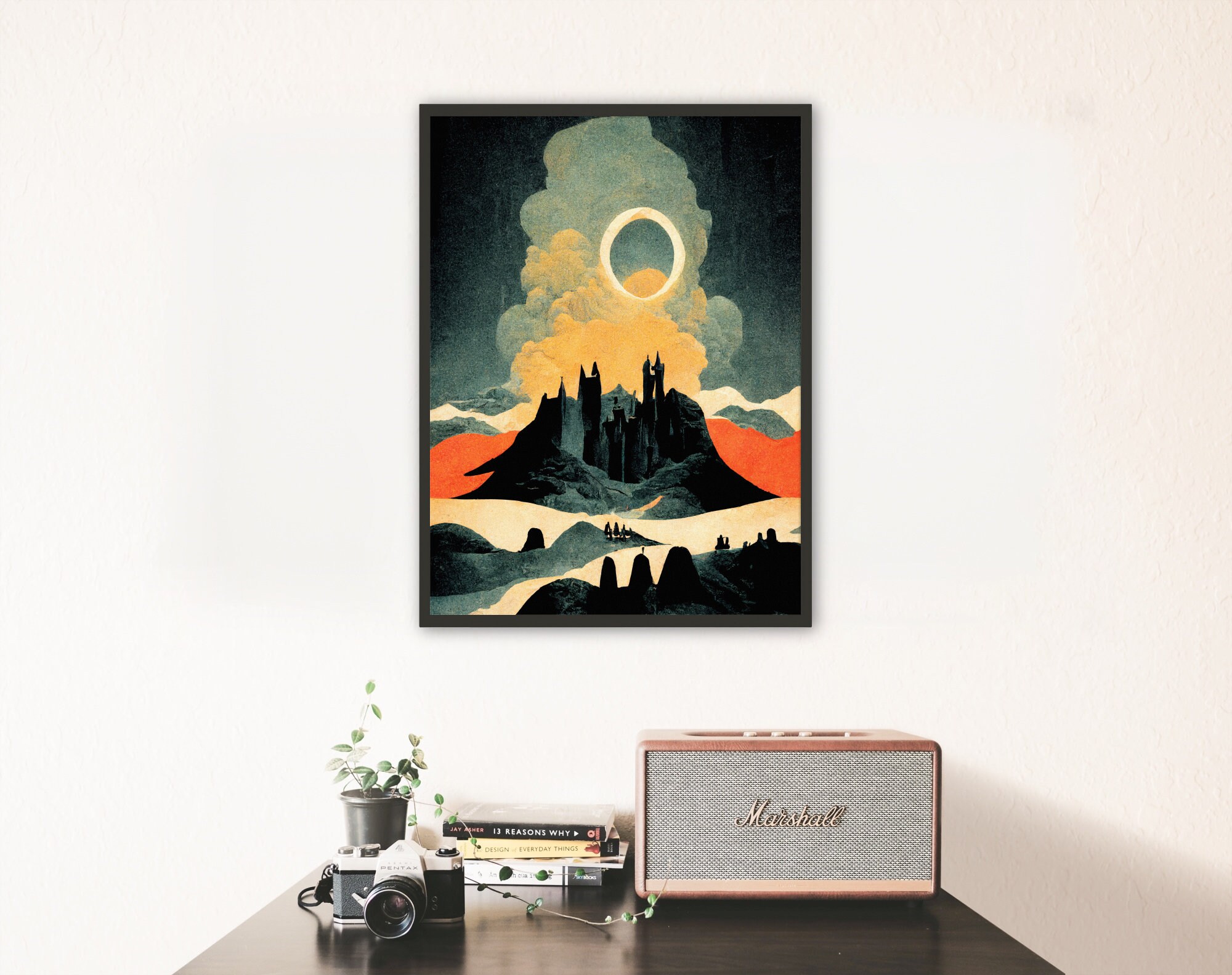 Lord of the Rings Inspired Mid Century Modern Art Prints Wall Art, the ...