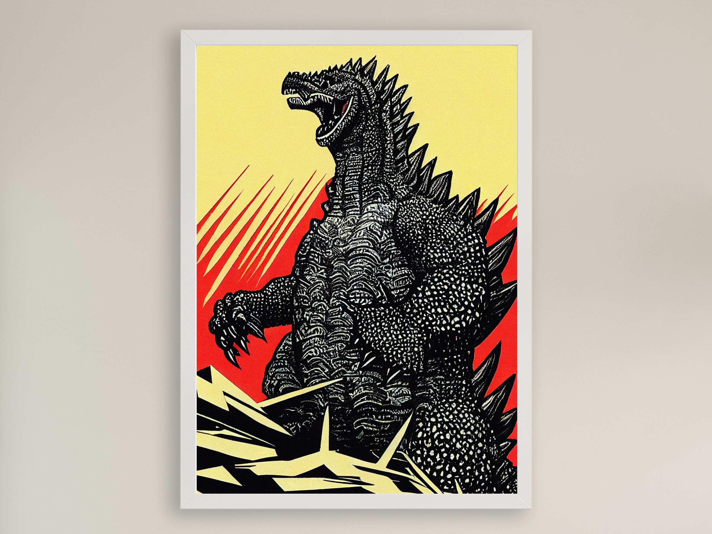 Arte Godzilla Retrò