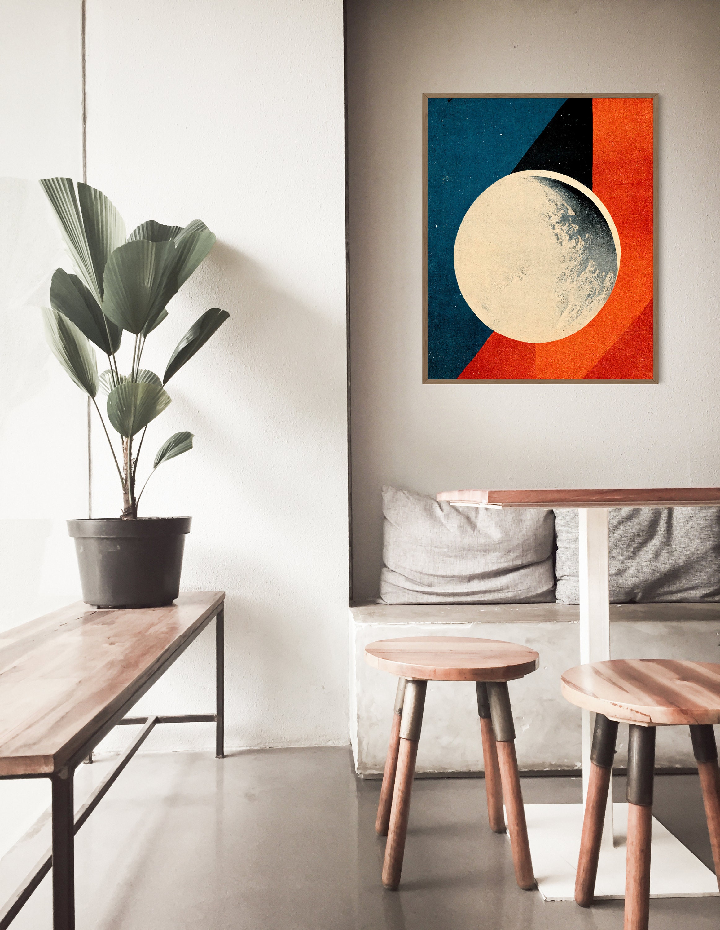 NASA Mid Century Modern Print, NASA Wall Art, Space Wall Art - Etsy