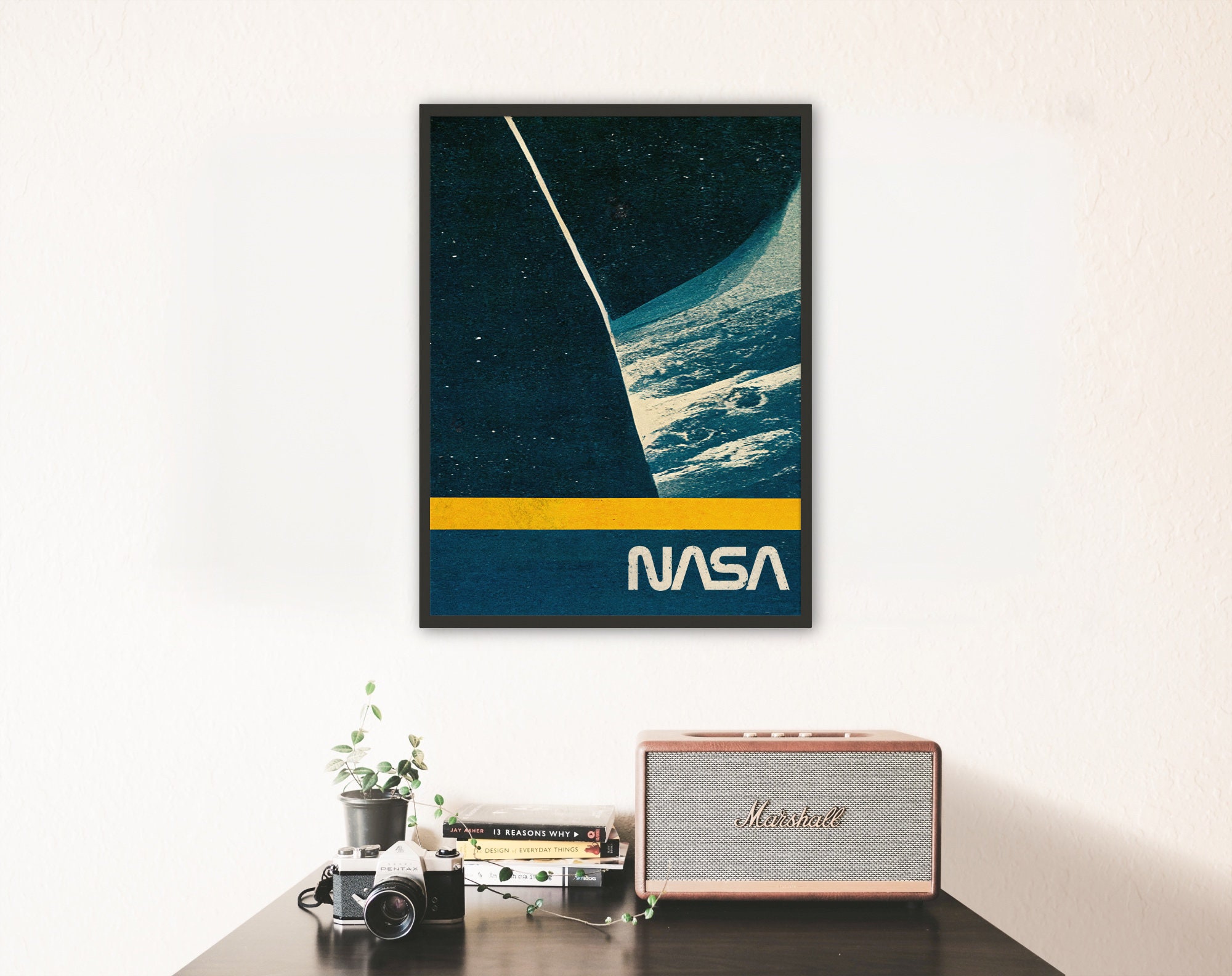 NASA Mid-century Modern Art Print: Abstract Space Wall Decor - Etsy