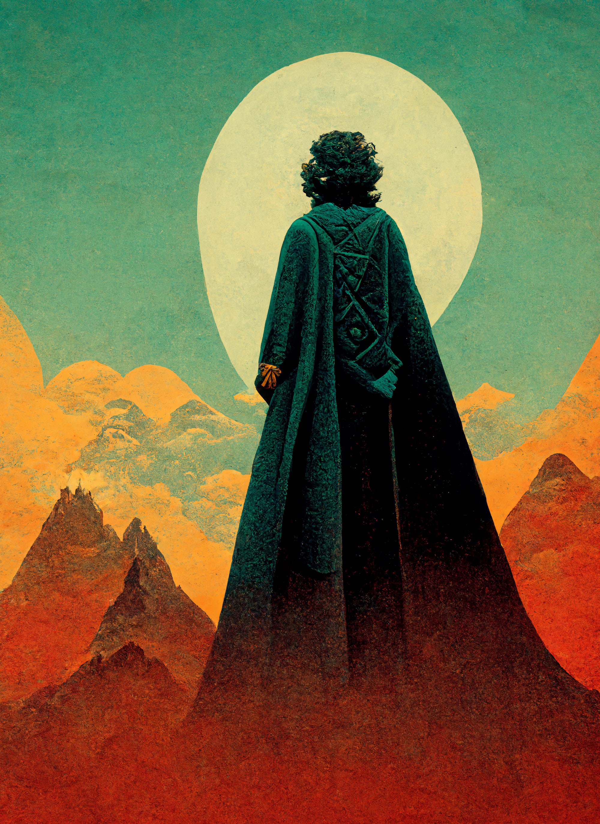 Lord of the Rings Inspired Mid Century Modern Art Prints Wall Art, the ...