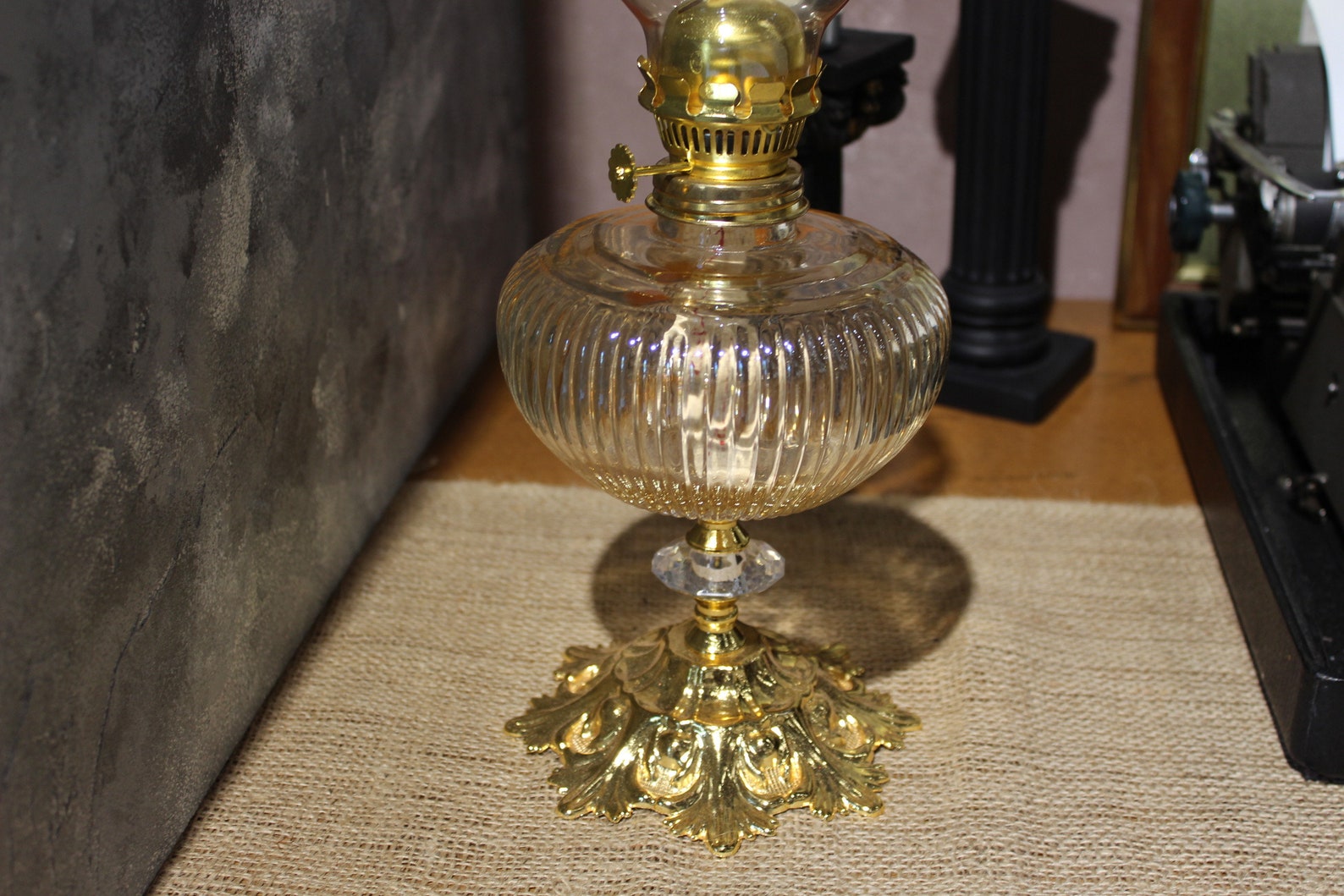 Handcrafted Vintage Oil Lamp: Unique Home Decor - Etsy