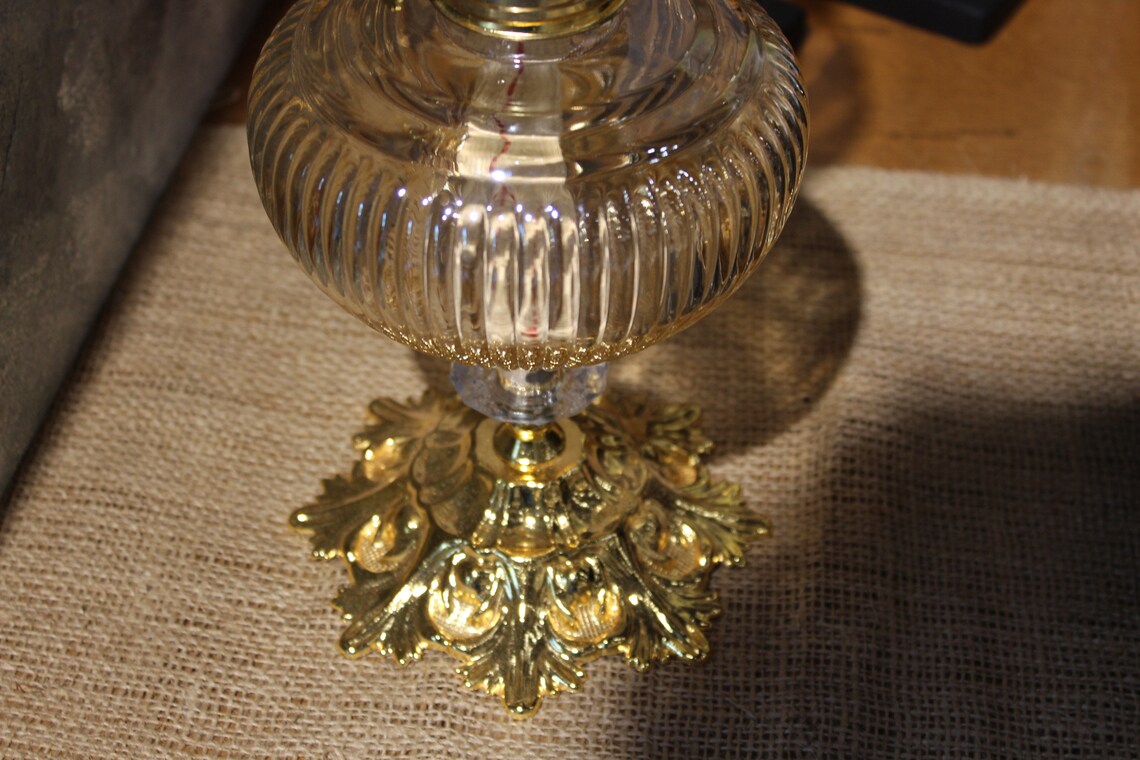 Handcrafted Vintage Oil Lamp: Unique Home Decor - Etsy