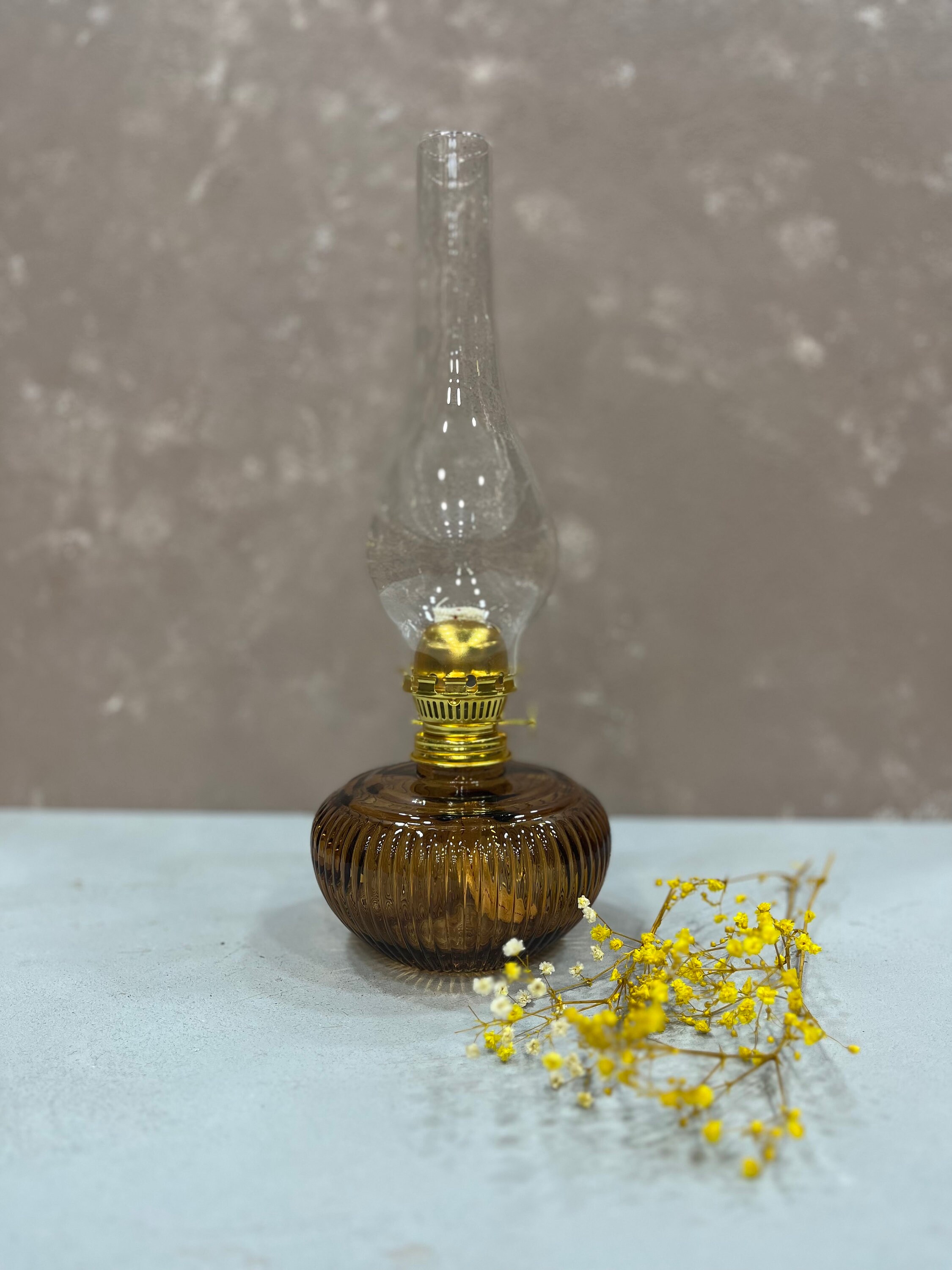 Big Vintage Handcrafted Oil Lamp Unique Home Decor Antique Oil Lamp New ...