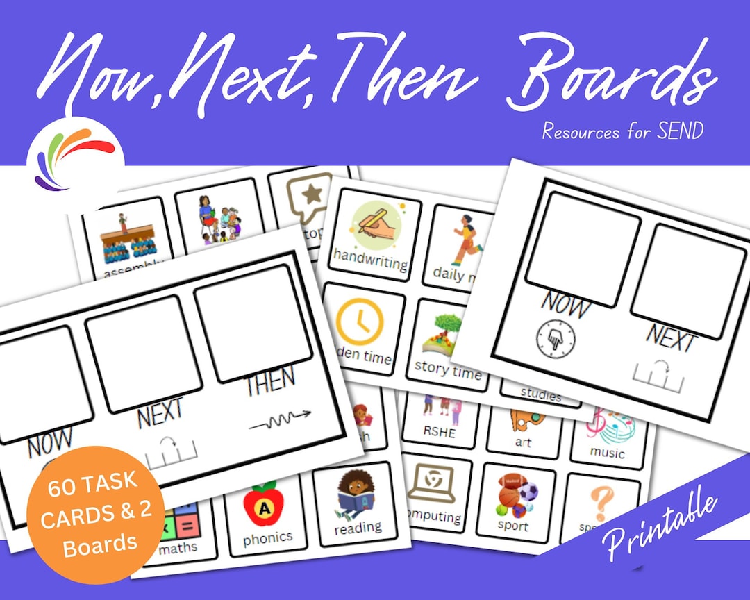 Now and Next Boards, Next, Now and Then, Visual Timetable, SEND ...