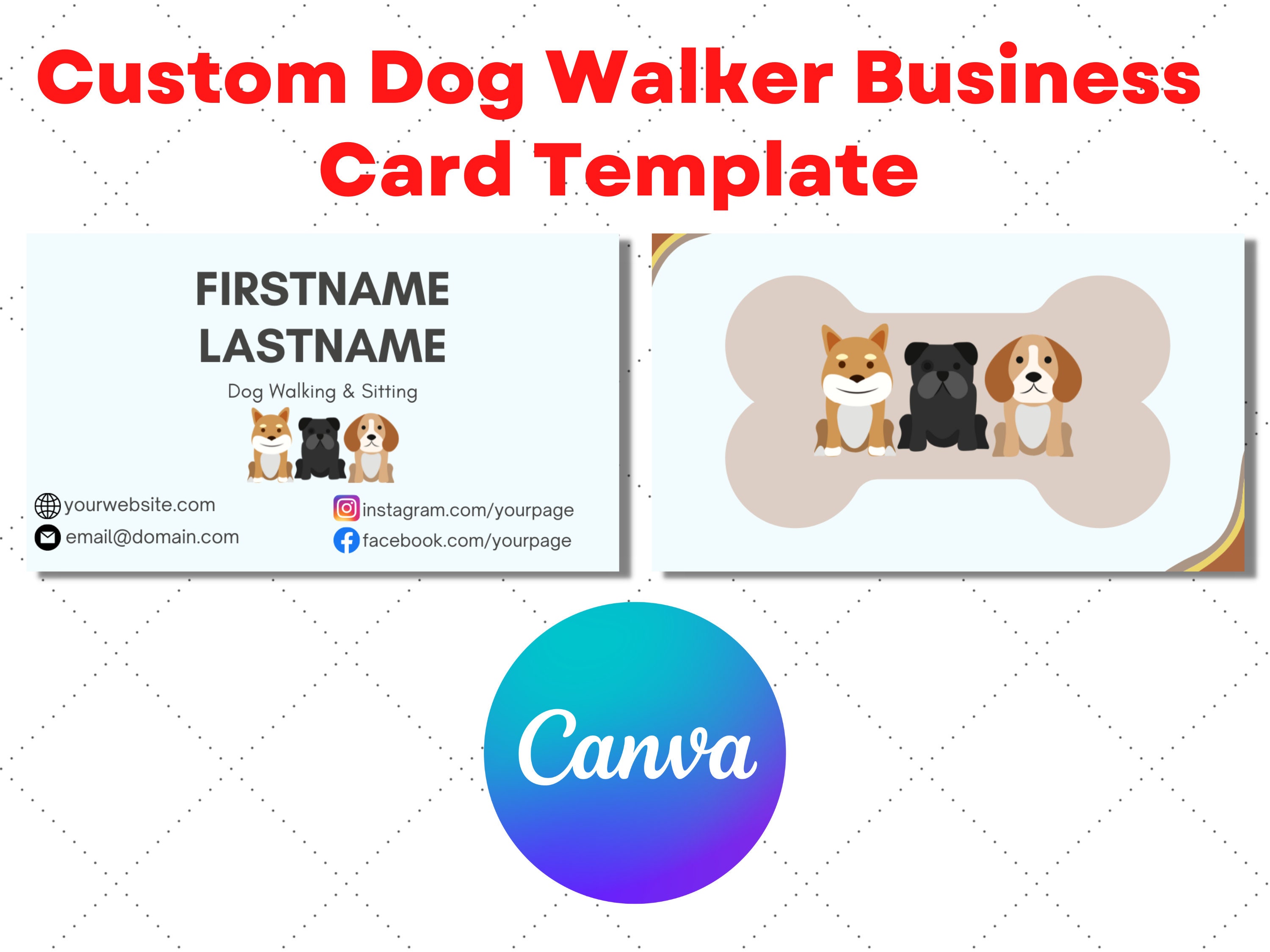 Dog Walking Business Cards