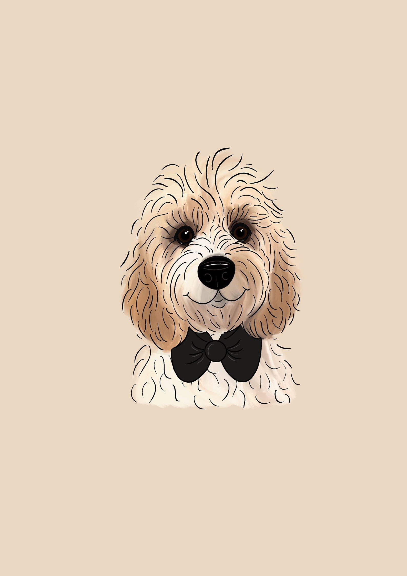 Custom Cartoon Digital Pet Portrait, Pet Lover Gift - Etsy