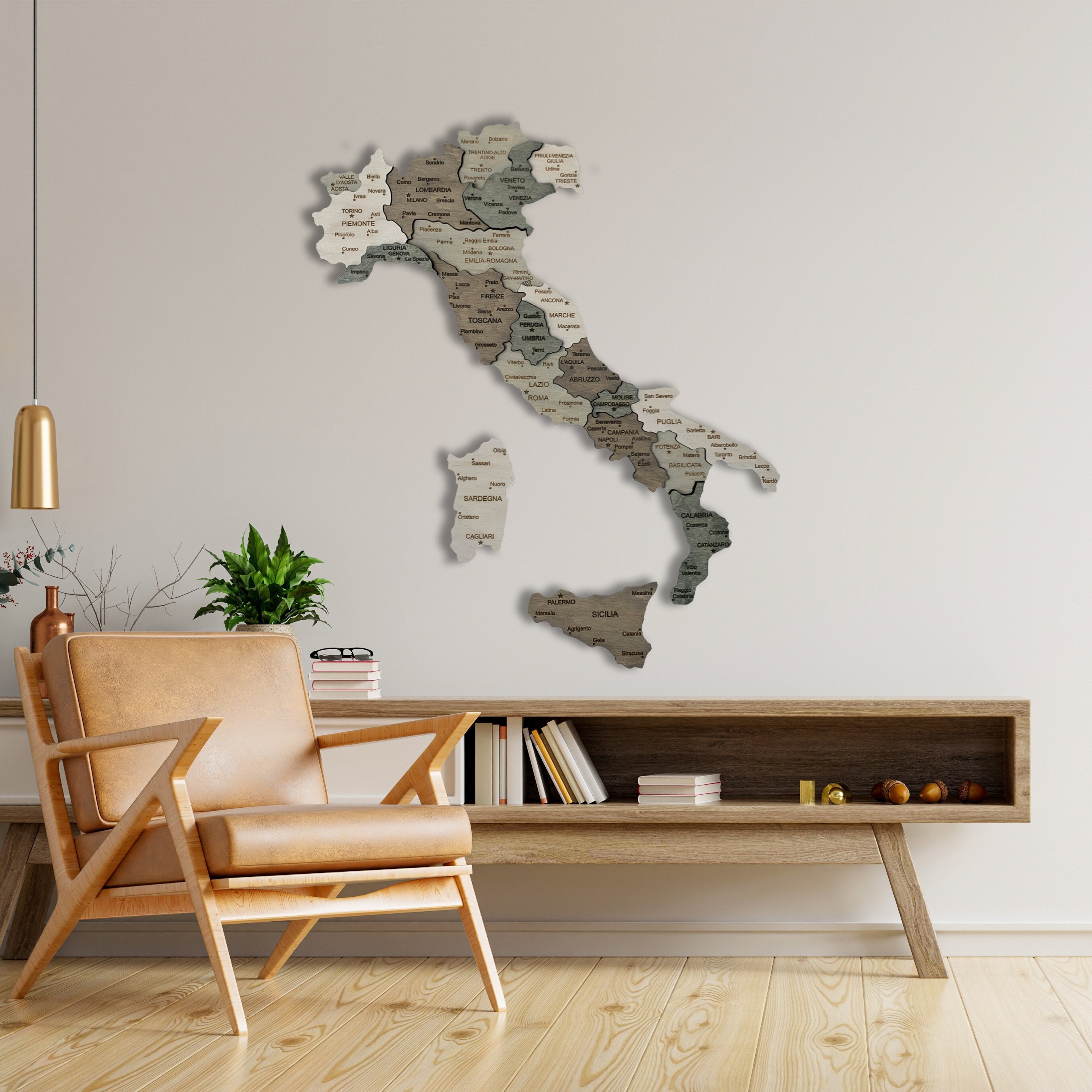 Wooden Italy Map Wall Art Push Pin Map Mappa Italia Gift for Italian ...