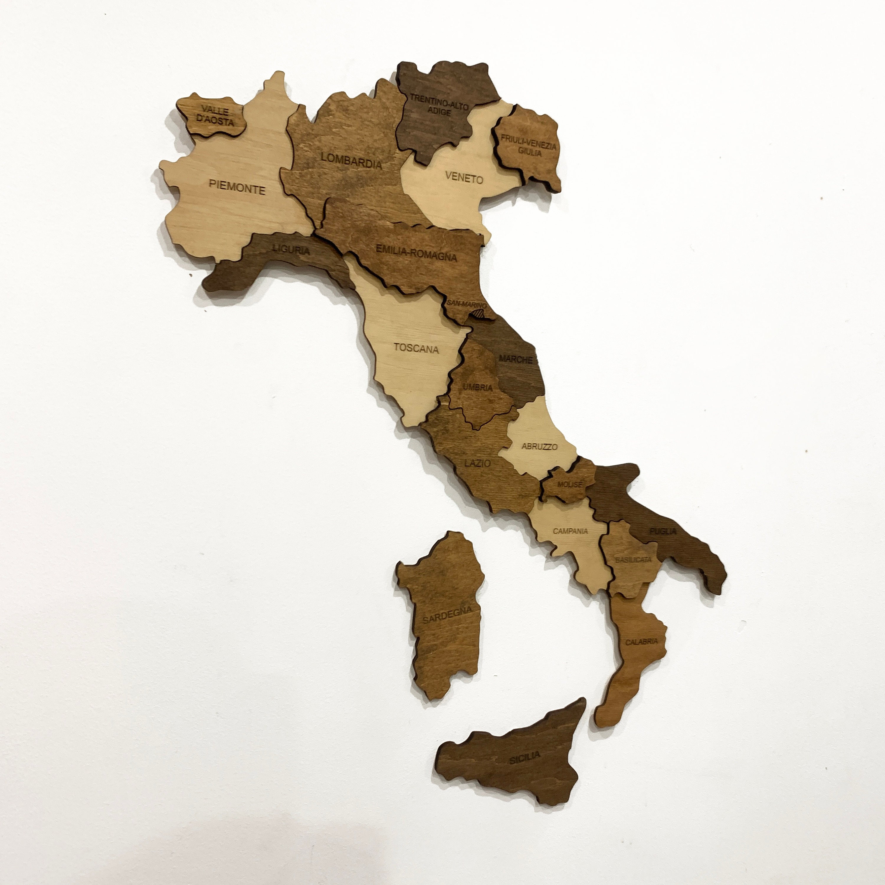 Wooden Italy Map Wall Art Push Pin Map Mappa Italia Gift for Italian ...