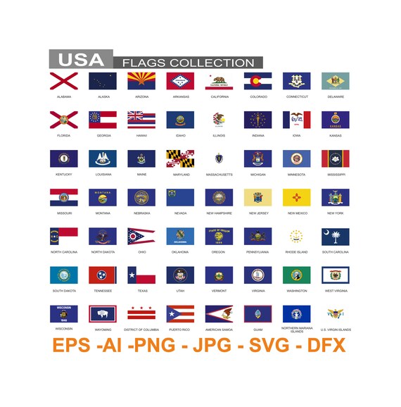 Various Us Flags