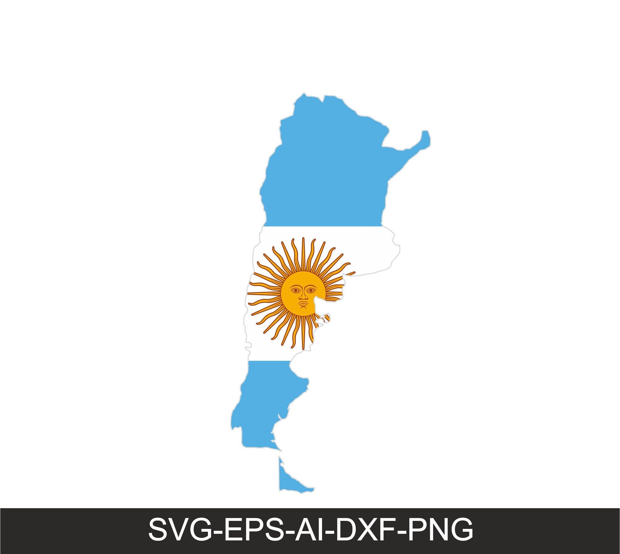 Argentina Flag Map