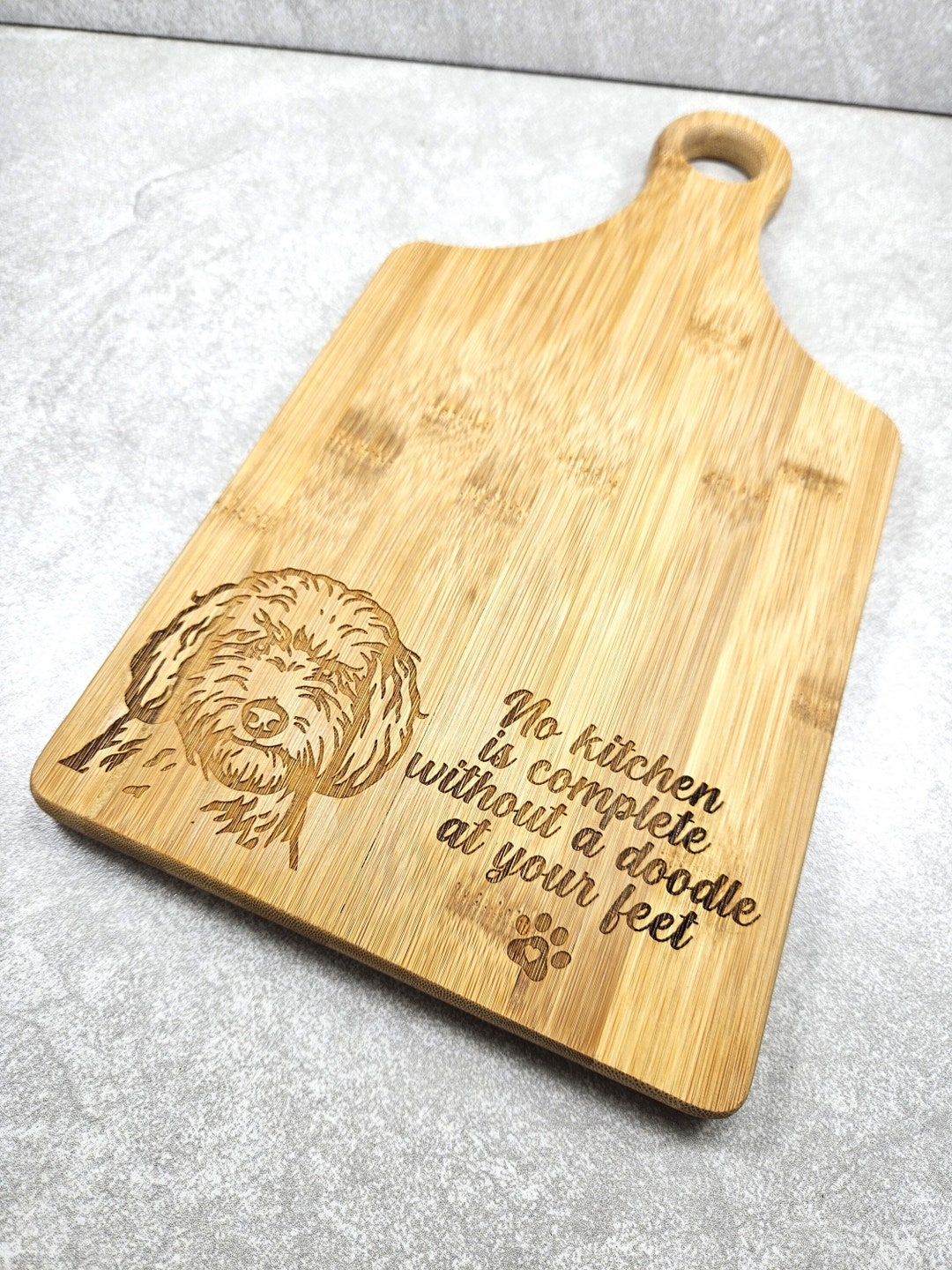 13" Doodle Dog Serving Board - Dog Mom Charcuterie Board - Adorable ...