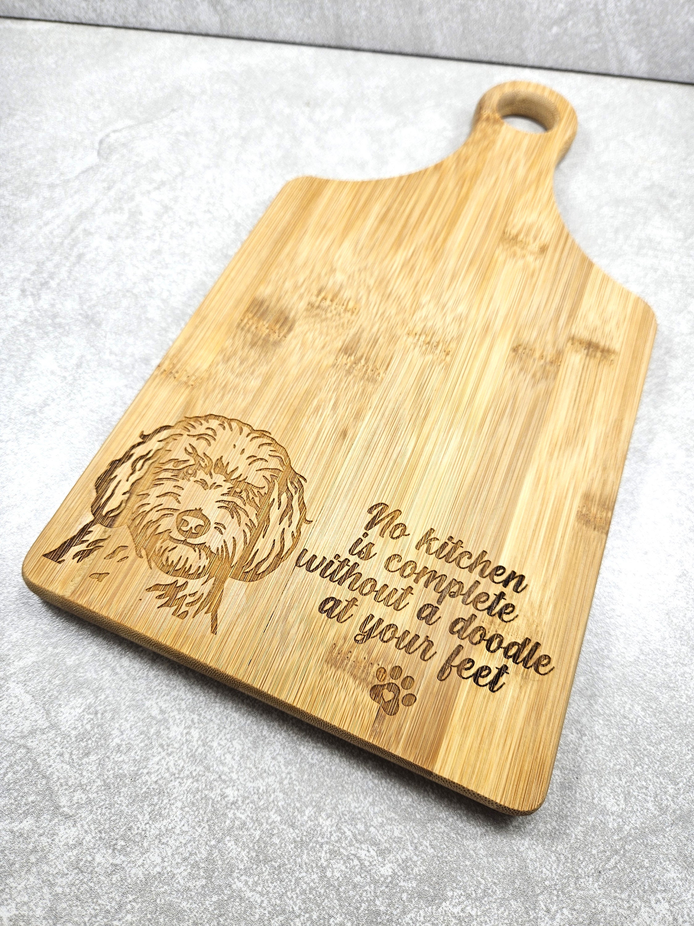 15" Doodle Dog Serving Board - Dog Mom Charcuterie Board - Adorable ...