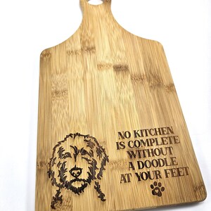 15" Doodle Dog Serving Board - Dog Mom Charcuterie Board - Adorable ...