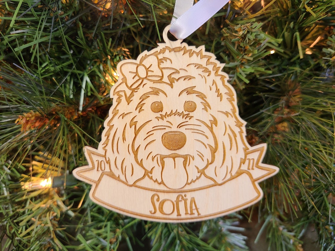 Personalized Doodle Dog Ornament - Goldendoodle - Labradoodle ...