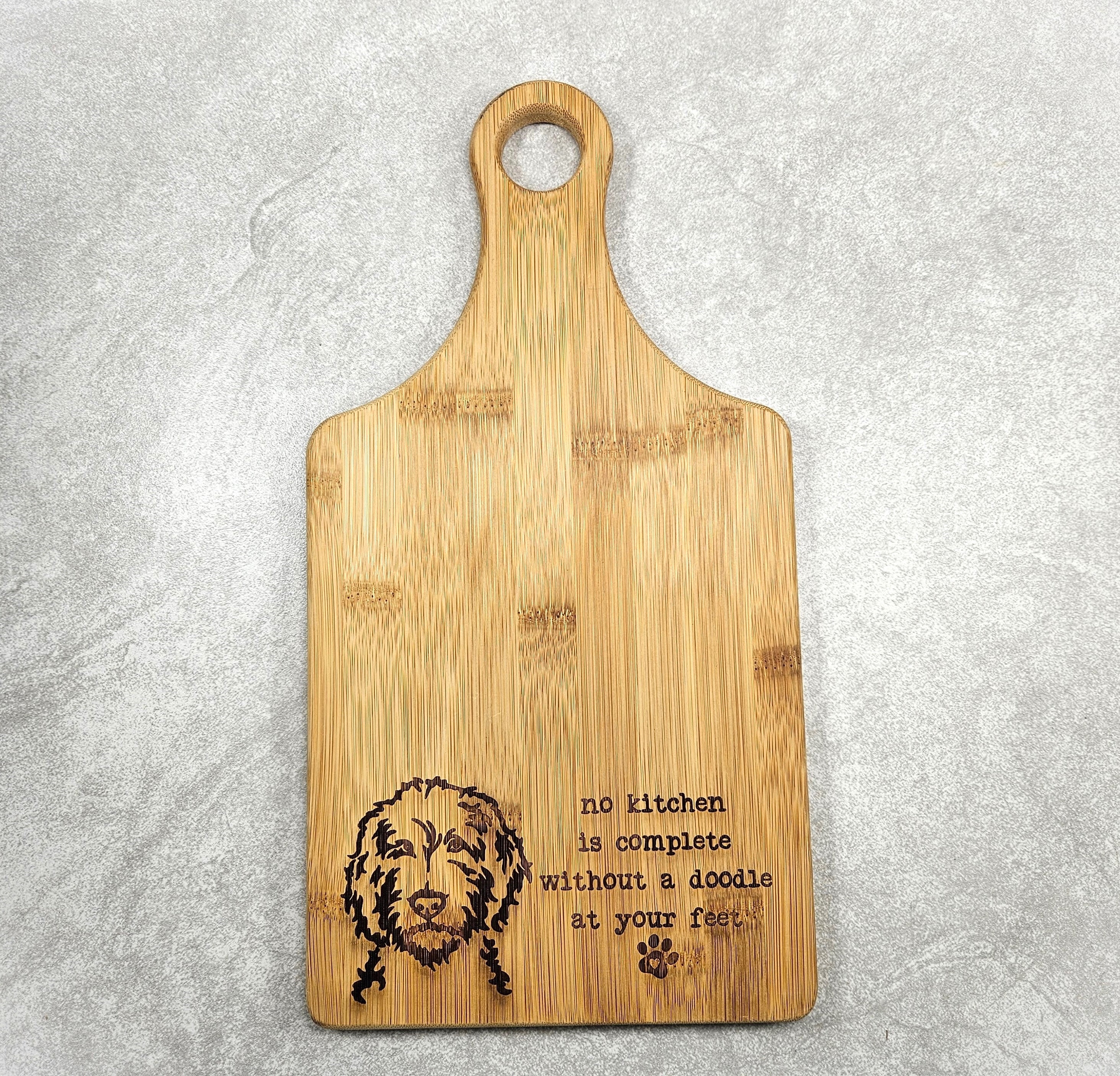 15" Doodle Dog Serving Board - Dog Mom Charcuterie Board - Adorable ...